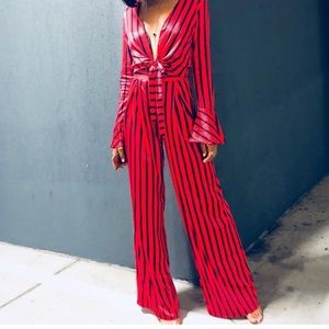 Missguided | Other | Missguided Red Stripe Matching Set | Poshmark